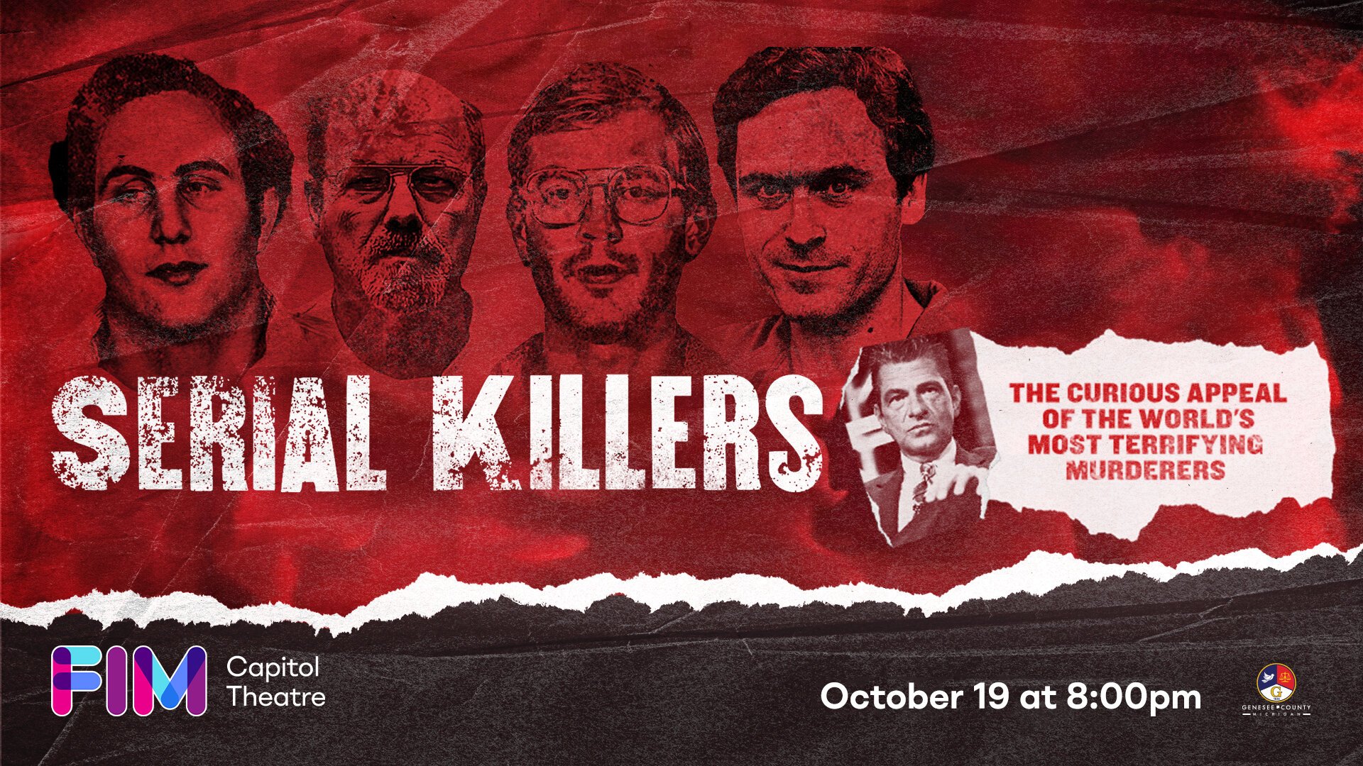 Serial Killer Expert brings fascinating show to Capitol Theatre this weekend – Flintside